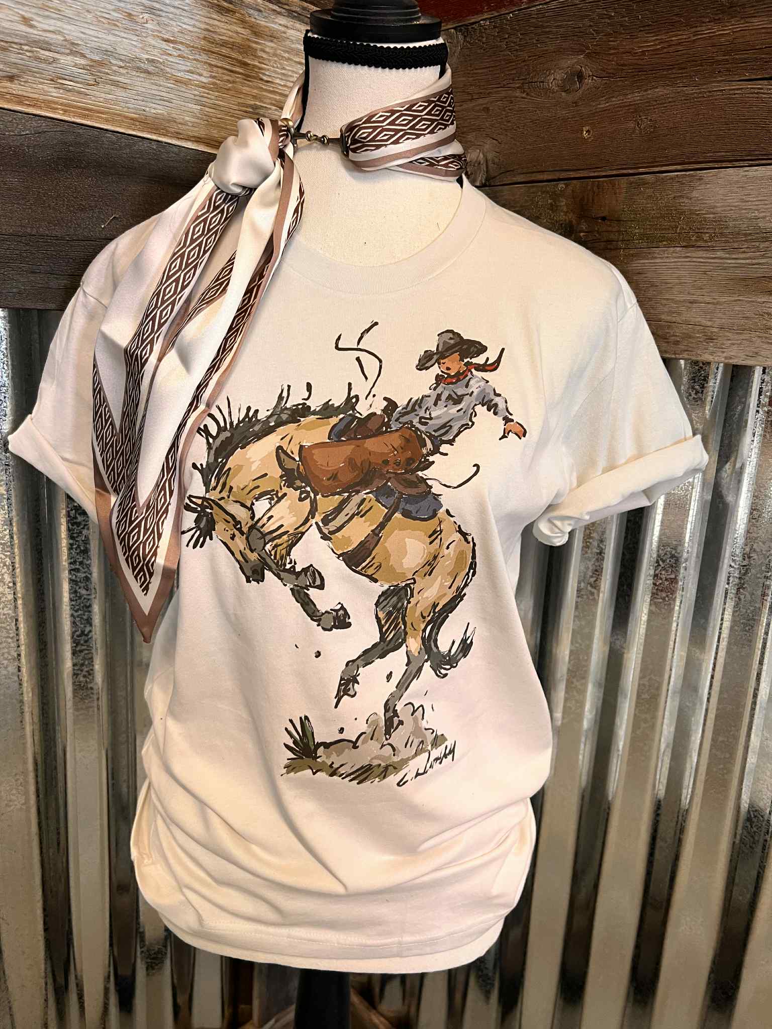 The Iconic Bronc Rider Tee – Two Hearts Boutique